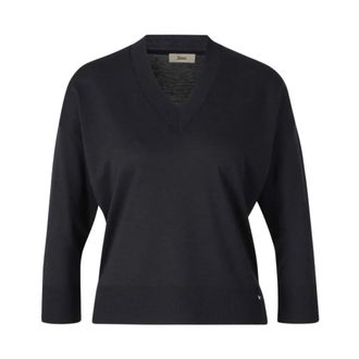 Herno V-Ausschnitt Strickpullover - - Knitwear - Damen - Blau - 2XL