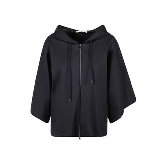 Max Mara SweaT-shirt &agrave; capuche Fidato - Femme - Sweatshirts et sweats &agrave; capuche - Bleu - Taille: 38 FR