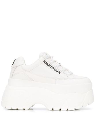 Naked Wolfe Sneakers mit geriffelter Sohle - Weiß