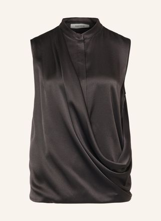Reiss Reiss Blusentop Gia Aus Seide grau