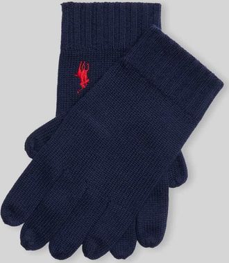 Polo Ralph Lauren Fingerhandschuhe aus Wolle mit Logo-Stickerei
