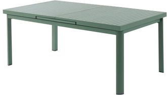 Vente-Unique Table de jardin extensible en aluminium L.180/240cm - Vert amande - NAURU de MYLIA