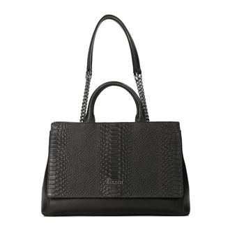 Kazar Schwarze Handtasche mit ungew&ouml;hnlicher Form - - Bags - Damen - Schwarzk - ONE SIZE