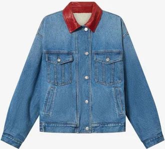 Isabel Marant Denim and Quilted Wool-Blend Jacket