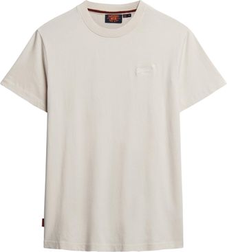 Superdry Unisex Essential Logo Emb Tee Ub Hemd, Weißer Sand, XXL