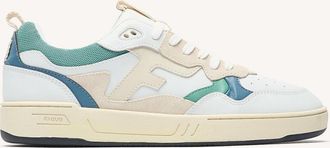 Faguo Baskets cuir et su&egrave;de bleu ciel - DAHLIA