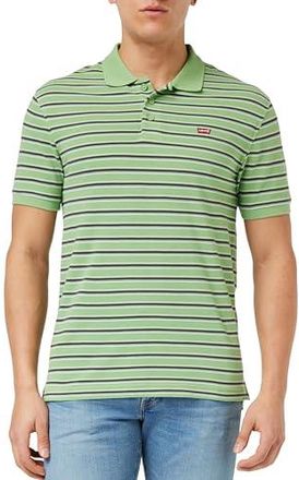Levi's Polo Housemark pour Homme, Vert (Hopscotch Stripe Aspen Green), XS
