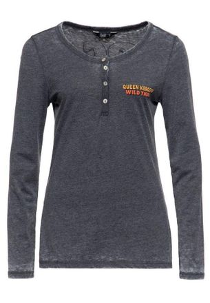Queen Kerosin Langarmshirt Rock Your Life (1-tlg) mit Back Print
