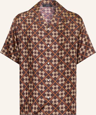 Amiri Amiri Resorthemd Comfort Fit Aus Seide braun