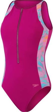 Speedo Damen Badeanzug PNL PT HYST AF PURPLE/ORANGE