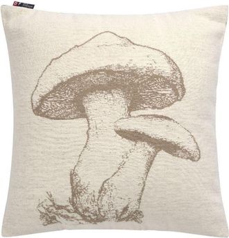 David Fussenegger Kissenhülle Pilz 50x50cm Kissenbezug aus Recycling-Baumwolle nachhaltig produziert ÖkoTex100 GRS Made in Austria Farbe Chinchilla
