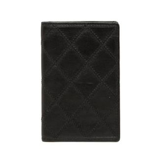 Chanel Porte-cartes pr&eacute;-poss&eacute;d&eacute; - Femme - Pre-owned - Noir - Taille: ONE Size