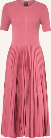 HUGO BOSS Kleid Fadridi Im Materialmix Mit Plissees rot