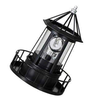 Happyyami Solar Leuchtturmlampe F&uuml;r Au&szlig;enbereich Garten Mit Led Beleuchtung Solarlicht Rotierend Leuchtturm-dekoration Outdoor-laterne Solarleuchtent&uuml;rme F&uuml;r Te