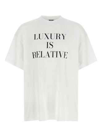 Moschino t-shirt &agrave; imprim&eacute; texte - Blanc