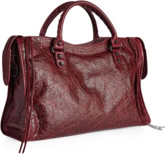 Balenciaga Le City Shoulder Bag - Burgundy