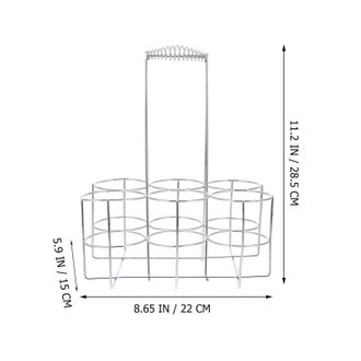 Pretyzoom VICASKY Edelstahl Bierflaschentr&auml;ger Handlicher Robuster Flaschenkorb f&uuml;r Sichere Aufbewahrung und Transport Praktisches Design f&uuml;r Zuhause Bar und Pa