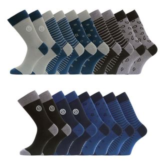 Serge Blanco Chaussettes coton peign&eacute; Lot de 9