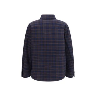 Off-white Padded Cotton Check Shirt - Blue