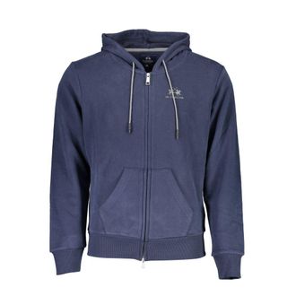 La Martina La Martina Blauer Baumwoll-Hoodie f&uuml;r Herren