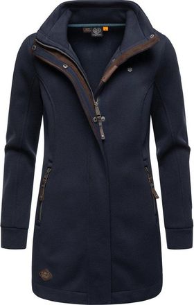 Ragwear Sweatjacke Letrice Bonded Elegante Zip-Jacke mit hohem Kragen in Feinstrickoptik