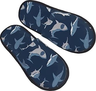 Generic Chaussons Femme Homme Requin Dessin Anim&eacute; Bleu Chausson DHiver Confortable Chaussures Antid&eacute;rapant Chaussures DInt&eacute;rieur Pour Int&eacute;rieur H&ocirc;tel Ext&eacute;rieu