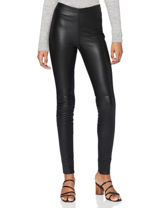 Oakwood Damen Slim Legging 60438, schwarz, 44 (Herstellergr&ouml;&szlig;e: 16)