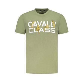 Cavalli Baumwoll-T-Shirt - - Tops - Herren - Gr&uuml;n - L