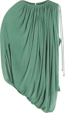 Lanvin haut à design drapé - Vert