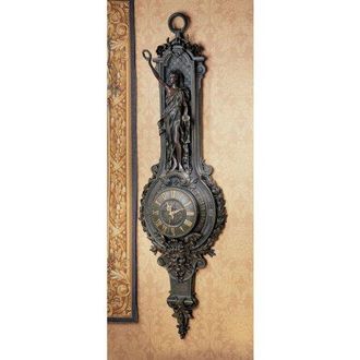 Design Toscano La Liberte Grande Palace, Skulpturale Wanduhr