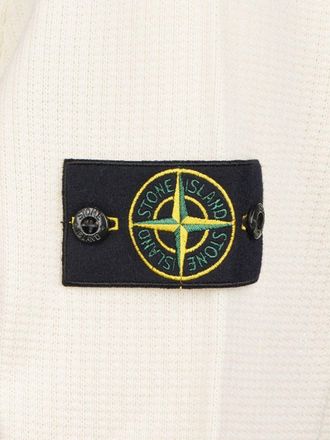 Stone Island Mens Crewneck Sweater White Cotton