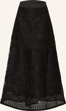 Maje Mesh-Rock schwarz