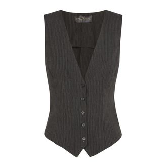 Cortana Trapani- gestreiftes Jacquardweste- - - Tops - Damen - Grau - 2XS