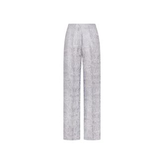 Seventy Pantalone in organza ricamato - - Trousers - Damen - Blau - XS
