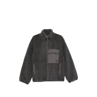 Maison Kitsun&eacute; Fleece Panelled Jacket