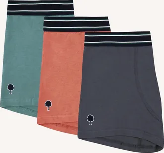 Faguo Lot de boxers x3 bleu marine & rouge