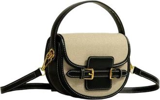 Generic NYSDM Sac &agrave; main r&eacute;tro pour femme Style d&eacute;contract&eacute; polyvalent, Noir