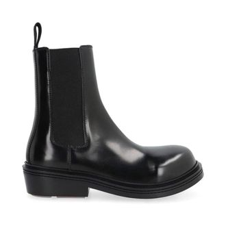 Bottega Veneta Femme, Chaussures, Noir, Taille: 40 EU Bottines Chelsea en cuir de veau