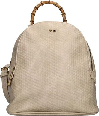 V&deg; 73 Femme, Sacs, Beige, Taille: ONE Size Sac &agrave; dos en similicuir