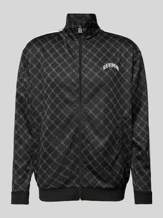 Review Sweatjacke mit Label-Print