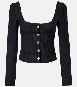 Alexander McQueen Bustier-Top aus Wolle und Mohair