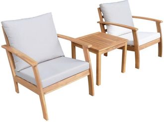 Sweeek Gartenm&ouml;bel aus Akazienholz f&uuml;r 2 Personen
