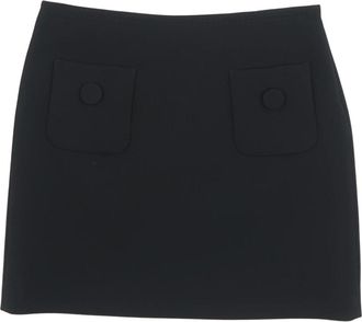 Max Mara Femme, Jupes, Noir, Taille: 34 FR Pagine Mini Skirt