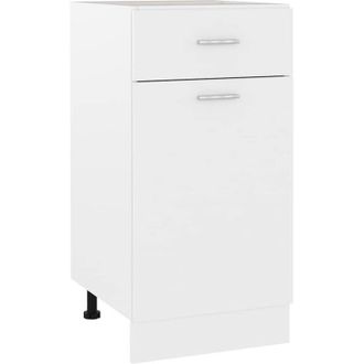 vidaXL Schubunterschrank Lyon Wei&szlig; 40x46x81,5 cm Holzwerkstoff Vidaxl