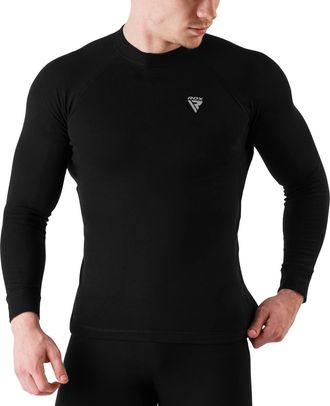 RDX Sports Kompression Rashguard | Kampfsport Base Layer, Funktionsw&auml;sche Thermo Laufshirt Skiunterw&auml;sche | Schwitzanzug Hemd, Kurzarm Langarm, BJJ, Fitnesstrain