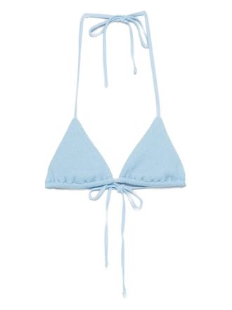Frankies Bikinis Nick Bikinioberteil mit Schn&uuml;rung - Blau