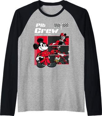 Disney Racing Pit Crew Mickey Minnie Daisy & Goofy Racers Raglan