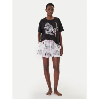 DKNY Pyjama YI50108 Schwarz Regular Fit