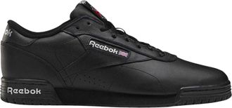 Reebok Exofit Sneaker f&uuml;r Herren, Leder, niedrig geschnitten (Schwarz/Silber)