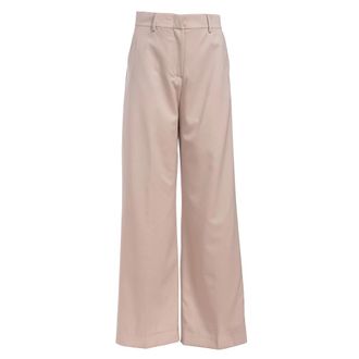Max Mara Flie&szlig;ende Jogginghose - - Trousers - Damen - Beige - S